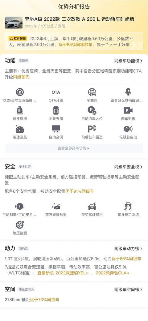 12万拿下奔驰！22款A级轿车，一手准新代步香不香？_懂车帝